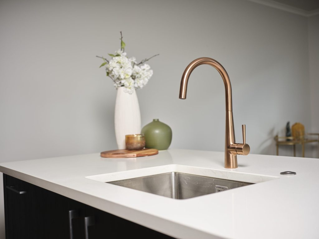 Maci Gooseneck Sink Mixer - Greens Tapware